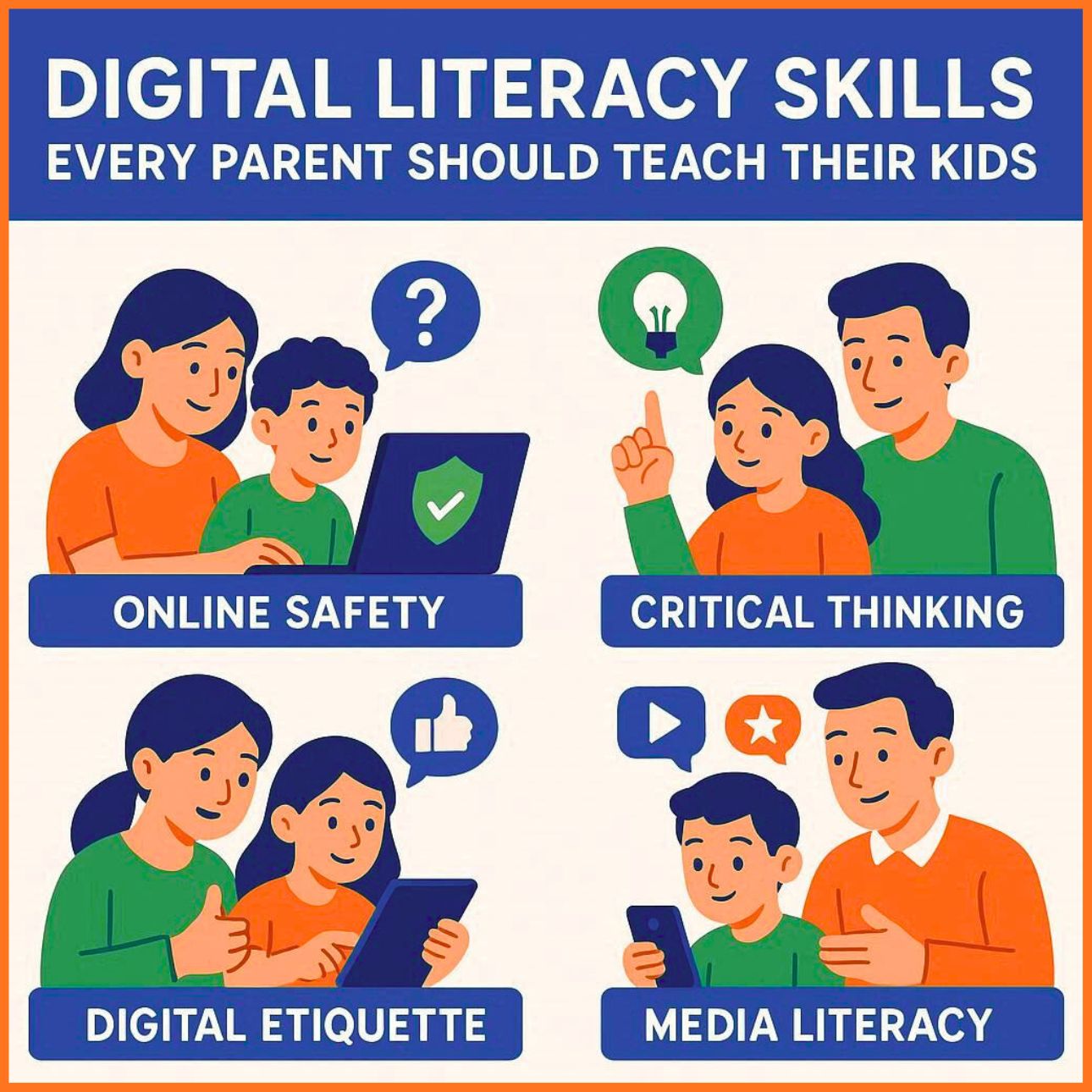 Digital Literacy Skills Every Parent Should Teach Their Kids - FamilyStuff